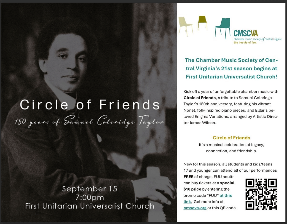 First UU: The Chamber Music Society of Central Virginia Circle of ...